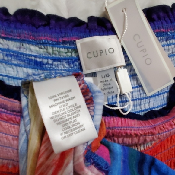 Cupio | Tops | Cupiomulticolored Off Shoulder Boho Topnwt | Poshmark